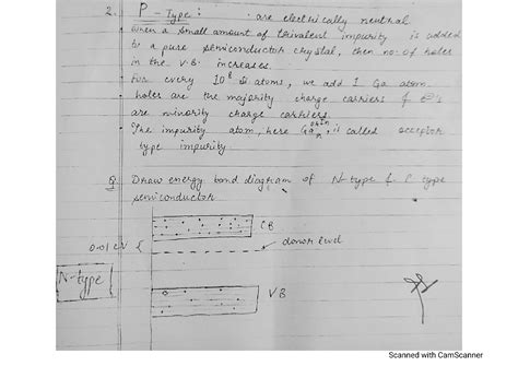 SOLUTION P Type N Type Semiconductor Energy Band Diagram Studypool