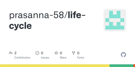 GitHub Prasanna 58 Life Cycle