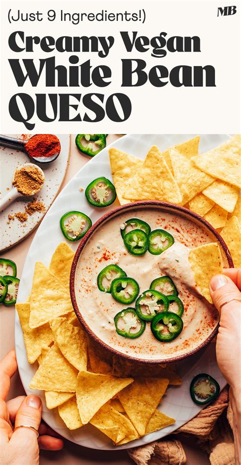 Creamy Vegan White Bean Queso Minimalist Baker Recipes