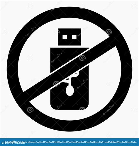 No Flash Drive Stock Vector Illustration Of Backup