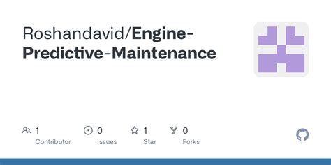 github roshandavid engine predictive maintenance