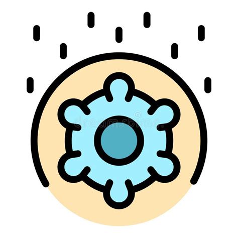 Vector De Contorno De Color De Icono Antibacteriano Ilustración del Vector Ilustración de