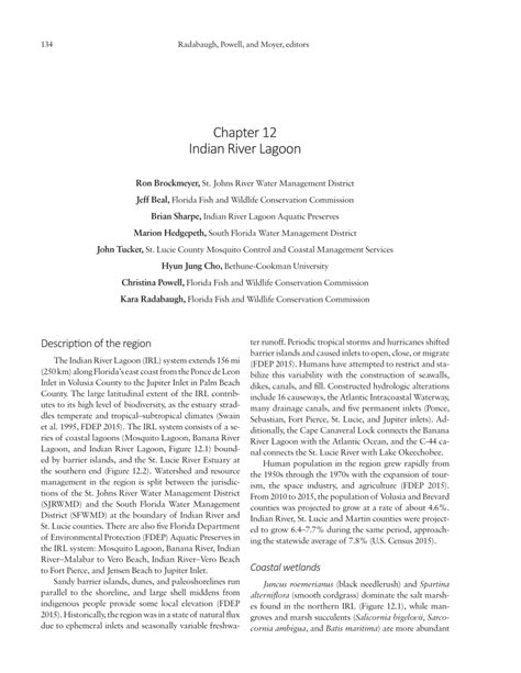 Pdf Chapter 12 Indian River Lagoon Coastal Habitat Integrated