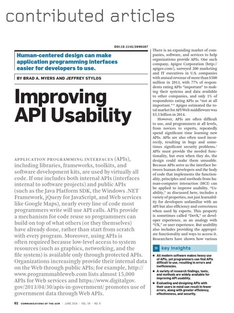Improving Api Usability Human Centered Design Can Make Application Programming Interfaces