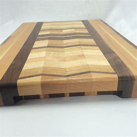 Large Wave Pattern Butcher Block Etsy