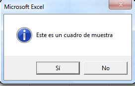Msgbox Vba Excel Siempre Excel