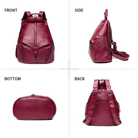 Women Anti Theft Leather Backpack Kadell Fashion Ladies Purse Anti