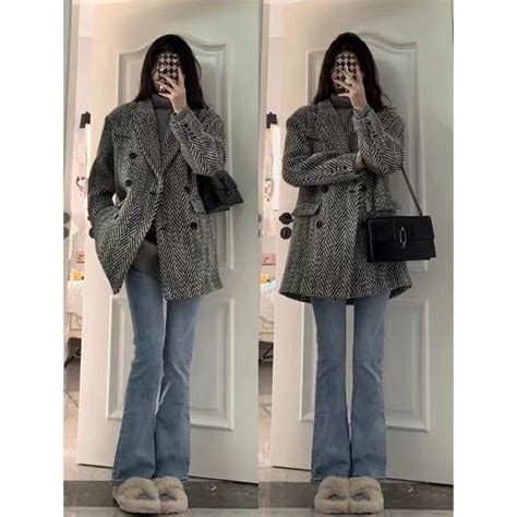 Quần Jean Nữ ống Loe Lưng Cao Dáng ôm Skinny Quần Bò Nữ Cạp Cao ống