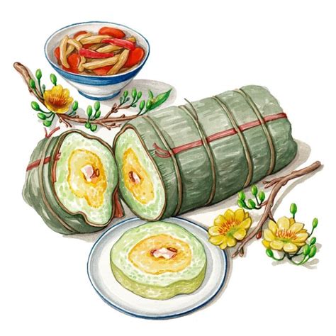 Khám phá hơn 101 hình ảnh bánh chưng vẽ mới nhất Starkid