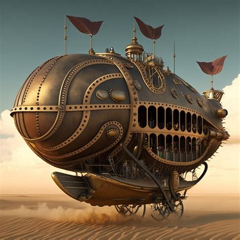 Verne S Sky Explorer Steampunk Airship Etsy