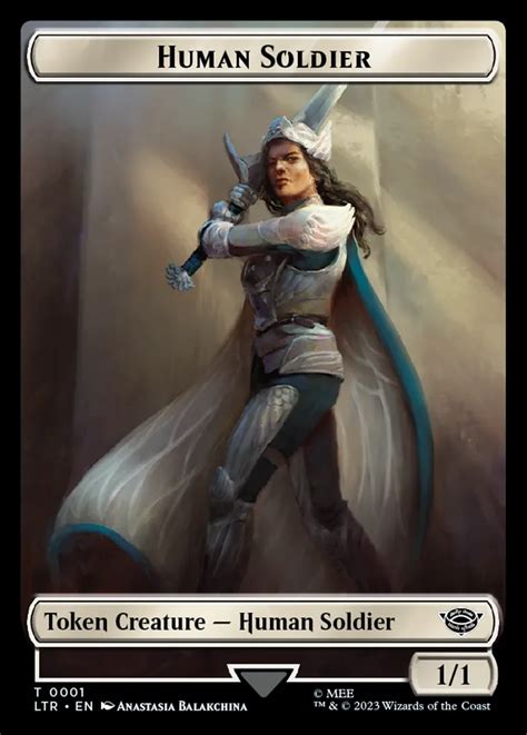 Tltr 001 Human Soldier Magic The Gathering Card Magic The Gathering