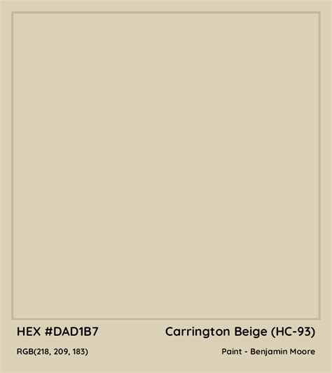 Benjamin Moore Beige Benjamin Moore Colors Complimentary Contrast