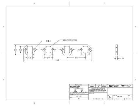 Ford Sbf 2 Inch Bolt Pattern Header Flange