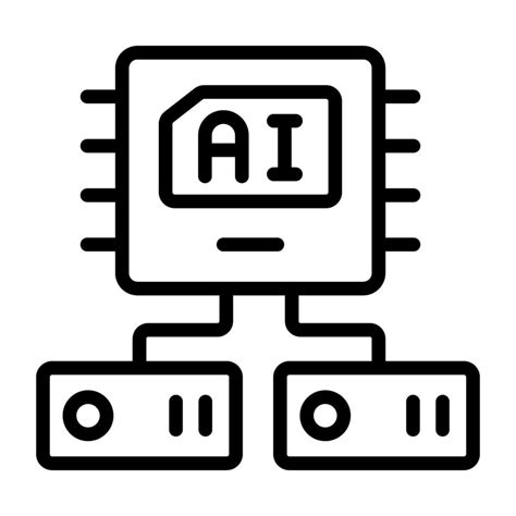 Conceptual Linear Design Icon Of Ai Network 41024161 Vector Art At Vecteezy