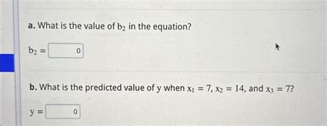 Solved Consider The Following Multiple Regression Equation