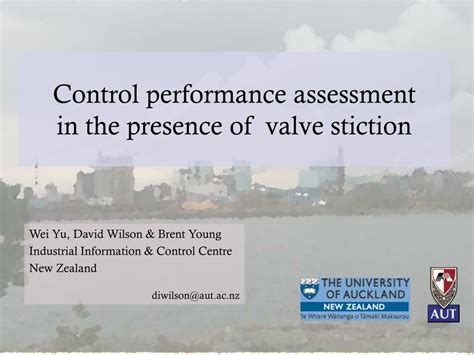 Ppt Control Performance Assessment In The Presence Of Valve Stiction Powerpoint Presentation