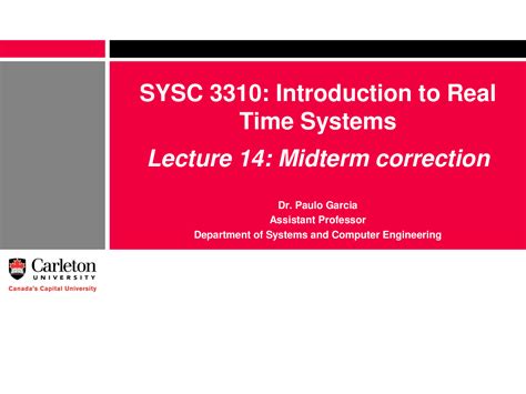 sysc 3310 introduction to real time systems lecture 14 midterm