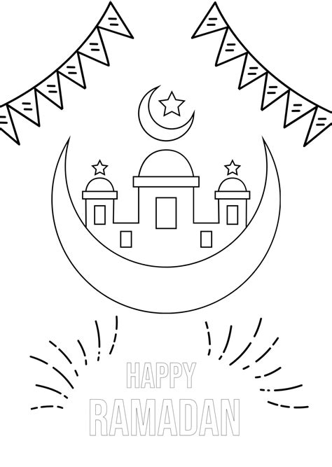 Free Ramadan Lantern Drawing Template To Edit Online