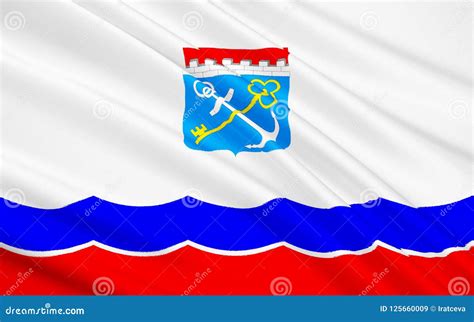 Flag of Leningrad Oblast, Russian Federation Stock Illustration ...