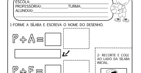 Atividade Pronta Família Silábica Do P A Arte De Ensinar E Aprender