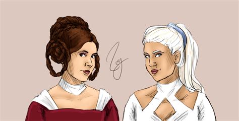 Art Blog — Princess Leia Organa And Winter Celchu