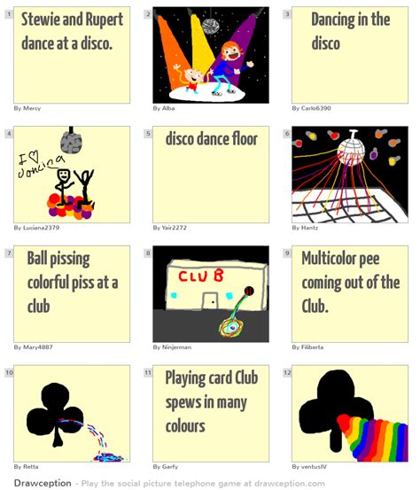 Stewie And Rupert Dance At A Disco Drawception