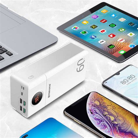 พลังงานมือถือ แบตสำรอง 60000 mAh 50000 mAh 22.5W ชาร์จเร็วสุด PD แฟลช ...