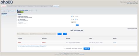 Phpbb Dev Push Message