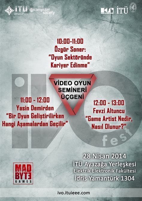 Madbyte Games Video Oyun Üçgeni Semineri İstanbul Teknik Üniversitesi Madbyte Games