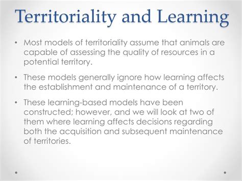 Ppt Habitat Selection Territoriality And Migration Powerpoint