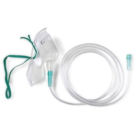 Adult Oxygen Mask With Tubing Essential Respiratory Aid Oxygen Mask