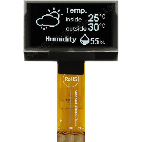 WEO012864AWAP3N00000 Winstar Longlife OLED Graphic Display Module Unisystem Supplier And