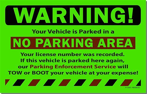 Printable Parking Violation Notice