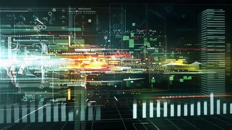 Big Data Network Connecting Glowing Nodes In Cyberspace Stock Footage Video Of Internet