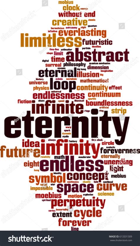 Eternity Word Cloud Concept Vector Illustration Stock Vector Royalty
