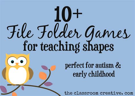 File Folder Games For Teaching Shapes Folder Games File Folder Games