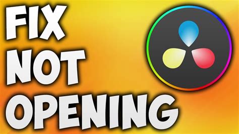 How To Fix Davinci Resolve Not Opening Davinci Resolve Wont Open