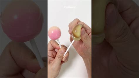실리콘테이프에 🍭슬라임 넣어 츄파춥스 말랑이 만들기 Diy Chupachupslollipop With Nano Tape