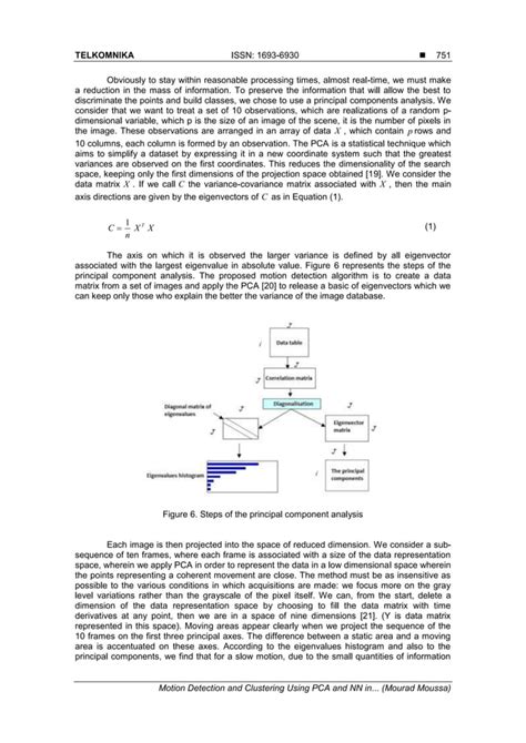 motion detection and clustering using pca and nn in color image
