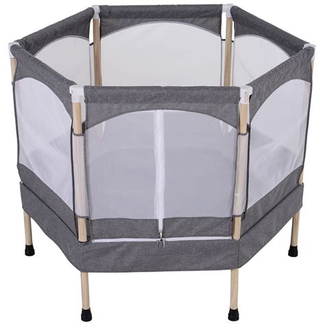 Homcom Trampolino Elastico Bambini Tappeto Elastico Da Giardino