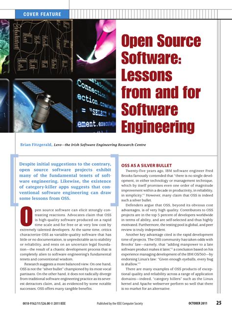 pdf open source software lessons from and for software engineering