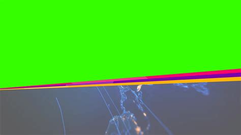 Colorful Stylish Half Screen Lines Green Screen Slideshow Promo With