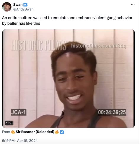 Tupac The Ballerina Gay Tupac Viral Video Know Your Meme