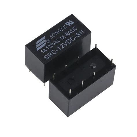 12v 8a Pcb Mount Relay Dpdt