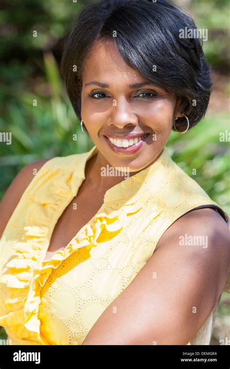 Woman Smiling Outside