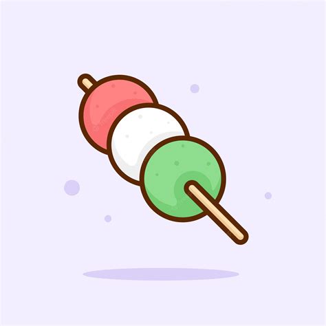 Premium Vector Dango Cartoon Vector Illustration