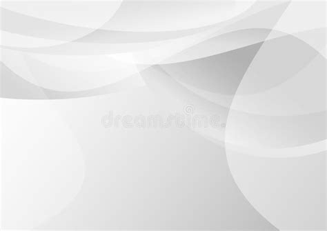 Abstract Gray Gradient Curve Overlap On White Background With Soft Light Stock Vector