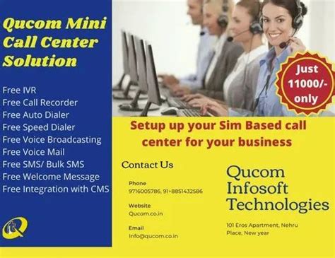 Qucom Smart Call Center Solution At 11000 Month In New Delhi