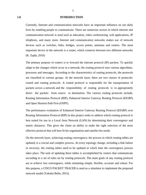 Performance Evaluation Project Pdf Routing Computer Network