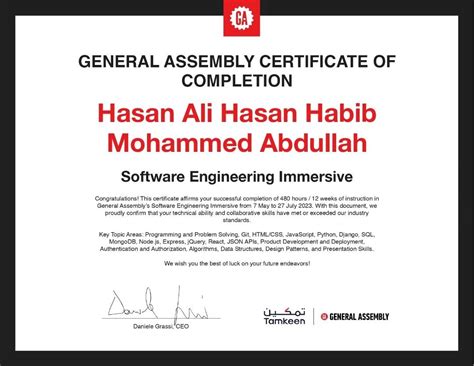 hasan dhaif on linkedin generalassembly softwareengineering